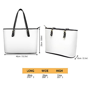 Glomenade Retro American Flag Womens Handbags PU Leather Top-handle Work Purse Large Capacity Zipper Satchel Shoulder Bag