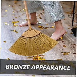 JECOMPRIS 3pcs Sector Lengthen Stainless Steel Broom Head Floor Broom Head Sweeper Home Broom Head Ceiling Replacement Head Floor Sweeper Floor The pet Broom Part for Broom