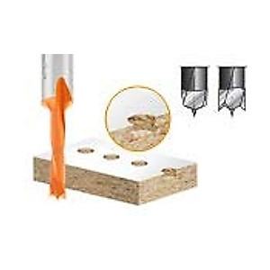 Amana Tool - 305008 Carbide Tipped Brad Pt. Boring Bit L/H 8mm Dia x 57mm Long x 10mm Sh