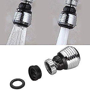 LRRH 360 Rotate Swivel Water Saving Tap Aerator Diffuser Faucet Nozzle Filter Adapter #0028/4