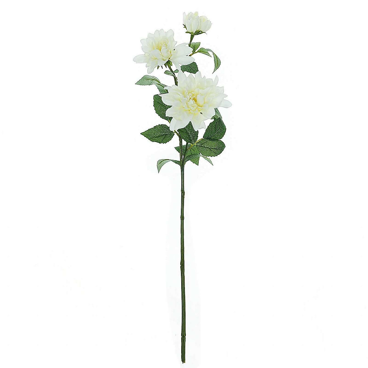Efavormart Pack of 2-31" Ivory Dahlia Flower Stem, Silk Flower Spray for DIY, Weddings, Bridal Bouquets, Parties, Anniversary, Home, Centerpieces, Garden, Flowers Décor