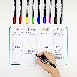 Tombow 56429 Fudenosuke Colors Brush Pens, 10-Pack