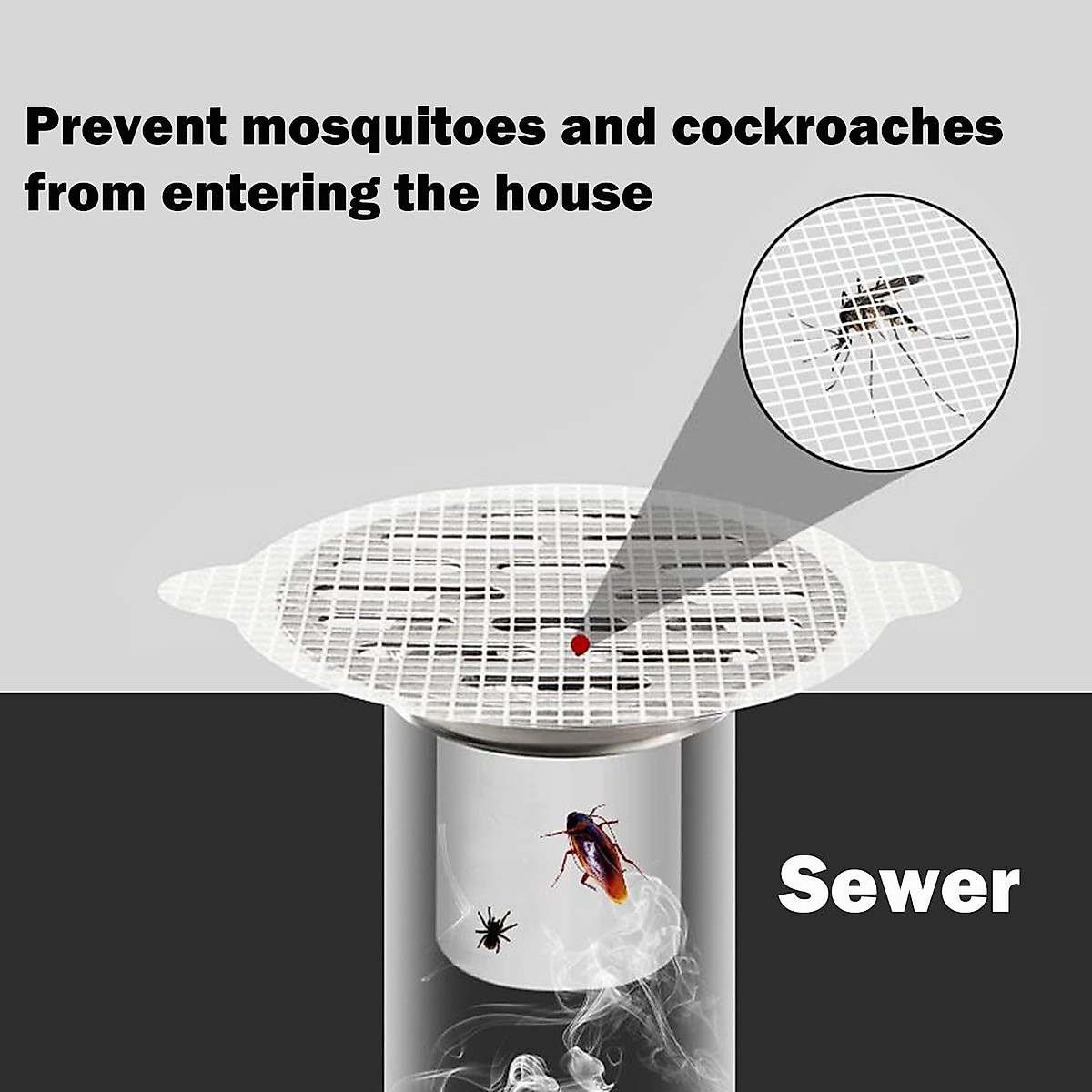 43Pack Disposable Shower Drain Hair Catcher Waterproof Mesh Stickers,Kitchen Sink Drain Strainer,Bathtub Hair Catcher for Drain,Sink Stopper,Bathtub Accessories,Bathroom Necessities (4.33"/11CM)