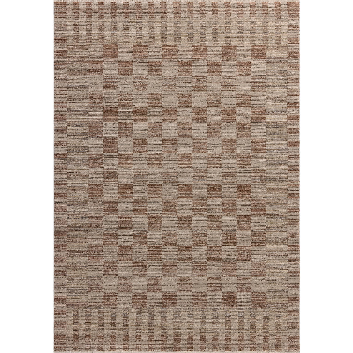 Loloi Amber Lewis Cali Collection CIL-06 Brick/Natural 6'-7" x 9'-2" Area Rug
