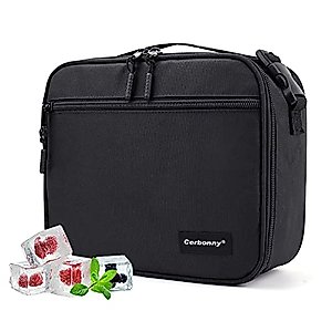 Freezable Lunch Bag,Lunch Box with Ice Packs,Small Cooler Lunch Box with Detachable Ice Packs,Small Insulated Cooler Bag,Freezable Lunch Bags with Durable Zippers,Freezable Lunch Box For School/Work