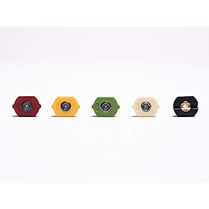 Midwest Direct 8-Part Premium Pressure Washer Kit. 3600 PSI Spray Gun, 25' 3200 PSI Hose, 16" Wand, 5 Quick Connect Tips. Gun, Hose, Wand, Nozzle Replacement! Pressure Washer Parts, Accessories