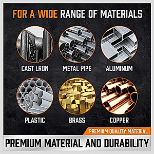 HORUSDY 5-Piece NPT Pipe Tap Set, Sizes Includes 1/8", 1/4", 3/8", 1/2" and 3/4"