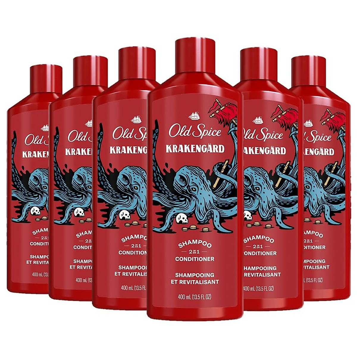 Old Spice Krakengard 2in1 Shampoo and Conditioner for Men, 13.5 fl oz