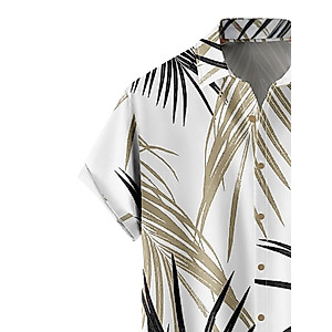 WRITKC Hawaiian Shirts for Men Loose Short Sleeve Mens Beach Shirts Resort Casual Shirts