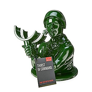 Foster & Rye Army Man Bottle Holders, Green 11x10.25x7.75