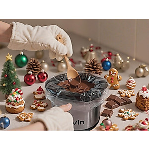 0.65 qt slow cooker warmer, fondue pot set,chocolate melting pot