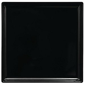 HUBERT® Square Black Melamine Tray - 14" L x 14" W x 1 1/2" H