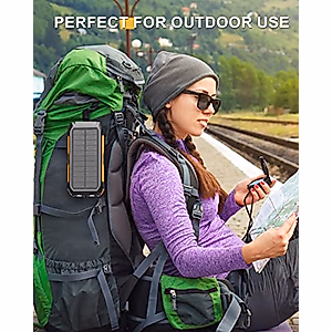 Solar Charger 26800mAh Power Bank: Hiluckey 3A USB C Fast Charging Portable Phone Charger Camping External Battery Pack with 3 Outputs for iPhone Samsung Tablet