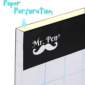 Mr. Pen- Graph Paper, 2x2 (2 Squares per inch), 8.5"x11", 55 Sheets, Grid Paper, Graphing Paper, Graph Paper Pad, Math Graph Paper, Grid Paper Pad, 1/2 Inch Graph Paper, Square Paper, Math Paper