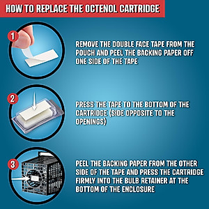 Flowtron MA-1000 Octenol Mosquito Attractant Cartridge, Compatible with BK-15, BK-40, BK-80, MC-9000, FC-8800-3 Pack