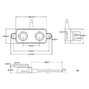 Taidacent Waterproof Ultra-Precision Ultrasonic Sensor Presence and Detection Parking Occupancy Sensor Vehicle Presence Detector Ultrasonic Range Detector in Outdoor (PWM)
