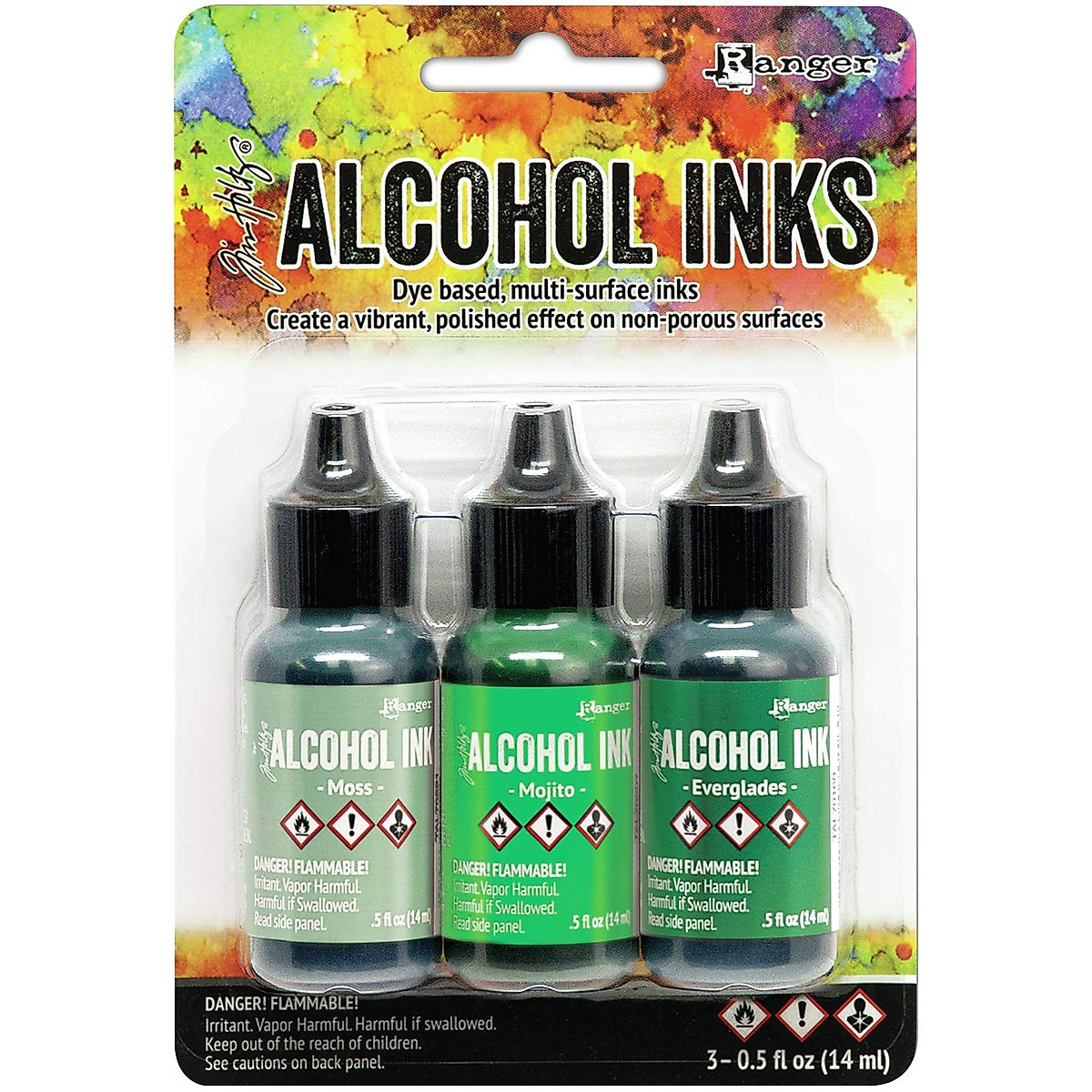 Ranger Tim Holtz - Alcohol Ink 3PKG, Mint/Green Spectrum