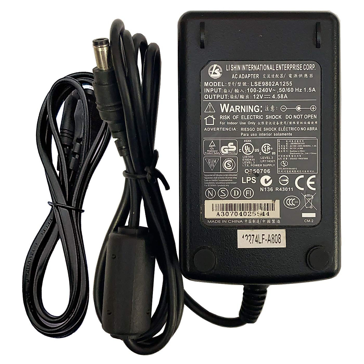 LI SHIN LSE9901B1250 12V 4.16A OEM AC Power Supply Adapter