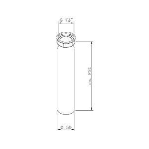 Adjustable Plastic Tube for Odour Trap for Sink/Kitchen Sink, 22159 7