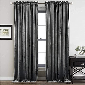 StangH Gorgeous Home Decoration Bundle Velvet Curtains & Velvet Valances
