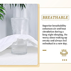 Bundle Safe and Sound Waterproof Quilted Mattress Pad + Waterproof Quilted Mattress Pad （White ＆ Grey）