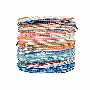 Pura Vida Bracelets Pack Spring Break Friendship Bracelet Pack - Set of 10 Stackable Bracelets for Women, Cute Bracelets for Teen Girls, Beach Bracelet & Accessories for Teens - 10 String Bracelets
