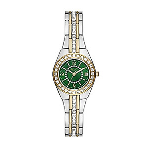 Relic by Fossil Women's Quartz Watch with Alloy Strap, Two-Tone, 12 (Model: ZR12652), Green