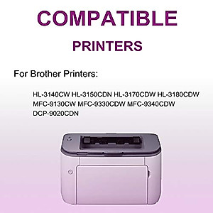 10 Pack (BK+C+Y+M) Compatible HL-3180CDW MFC-9130CW MFC-9330CDW Laser Printer Toner Cartridge Replacement for Brother TN221 | TN225 | TN225 Printer Toner Cartridge (High Capacity)