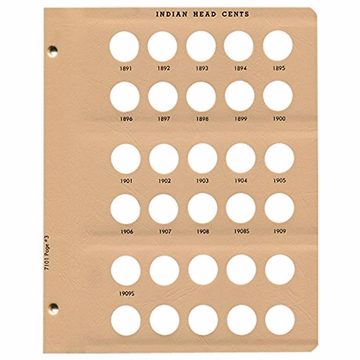 Dansco US Flying Eagle and Indian Head Cent Coin Album 1857 - 1909 #7101