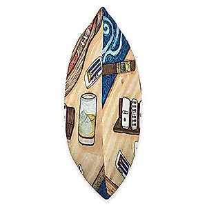 Cuba DD Co Cuba Mi Abuelo Dominos Cuban Cigar Artist Throw Pillow, 16x16, Multicolor