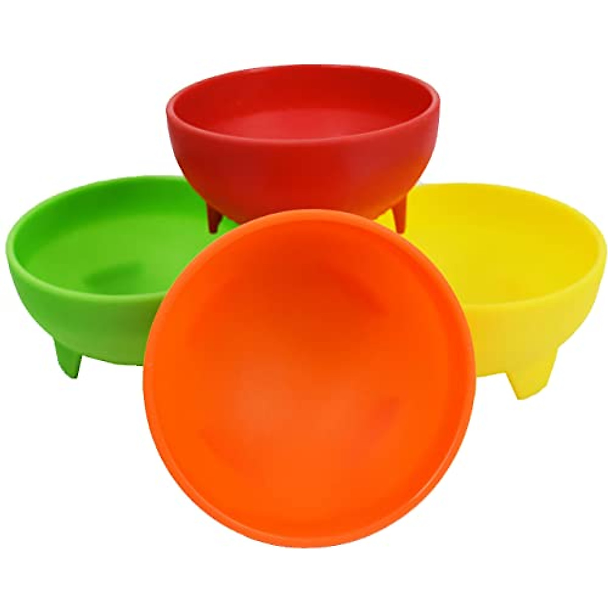Black Duck Brand Set of 8 Multi Color 4.5" Diameter, 12 oz Salsa Bowls - Serving Bowls - Dipping Bowls