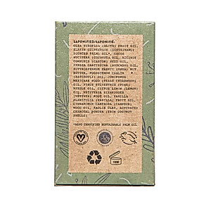 Crate 61, Handmade in Canada, Plant Based Cold Process Natural Bar Soap For Face And Body, With Premium Essential Oils, Eucalyptus & Peppermint For Men And Women 3 Pack (Cedarwood Pine)