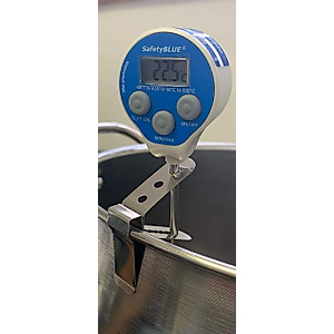 Digital Instant Read Stem (18") Thermometer with Lollipop Head for Food Preparation, Cooking, Baking, Grilling, Brewing