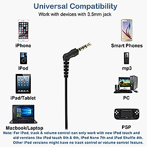 Joysico Sport Headphones Wired Over Ear In-ear Earbuds for Kids Women Small Ears Comfortable, Earhook Earphones for Running Exercise Jogging, Ear Buds with Microphone and Volume for Cell Phones Purple