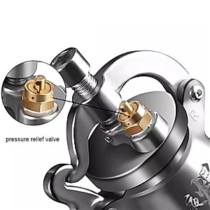 Hand Popcorn Maker, Mini Popcorn Popper 304 Stainless Steel Pellet Amplifier Hot Air Popcorn Machine Chinese Traditional Old-Fashioned Pop Corn Machine, for Home Party