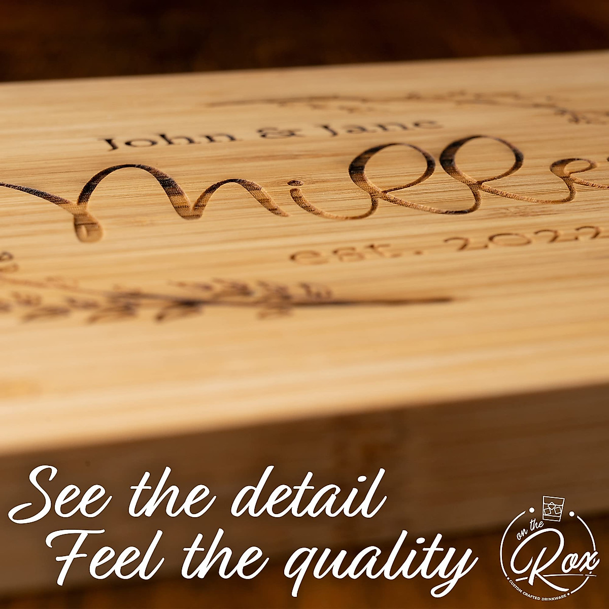 Personalized Wedding Gifts for Couples - Personalized Cutting Board - Custom Bamboo Cutting Board - Engraved Cutting Board - Customizable Housewarming Gifts - 3 Sizes and Designs To Choose From