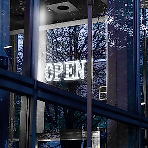 40"x14" Extra Jumbo LED Open Signs for Business, Unique Design Super Bright Open Sign with Chain, High Visibility Open Sign for Stores Bar Hotel Retail Shops Window Salon Office