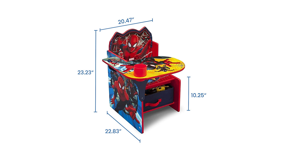 Delta Children Spider-Man Desk & Storage Bundle for Kids