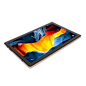 ciciglow 10.1 Inch FHD Tablet, 8GB RAM 256GB ROM, Octa Core CPU, Dual Camera, 5G WiFi, 4G LTE Tablet with Case and BT Keyboard (US Plug)