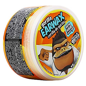 Moco de Gorila, Gorilla Earwax, Hair Wax Gel, Hair Styling Wax, Trendy Hairstyle, Superior Control, Long-Lasting Hold, 2-Pack of 3.53 Oz, 2 Jars.