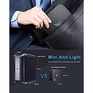 KAMRUI Mini PC, AK1 PRO 12GB RAM 256GB SSD Mini Desktop Computer Intel Celeron N5105 Processor,Quad Core Micro Computer 4K, Support 2.5-inch SSD, 2.4G/ 5.0G WiFi, Gigabit Ethernet, HTPC