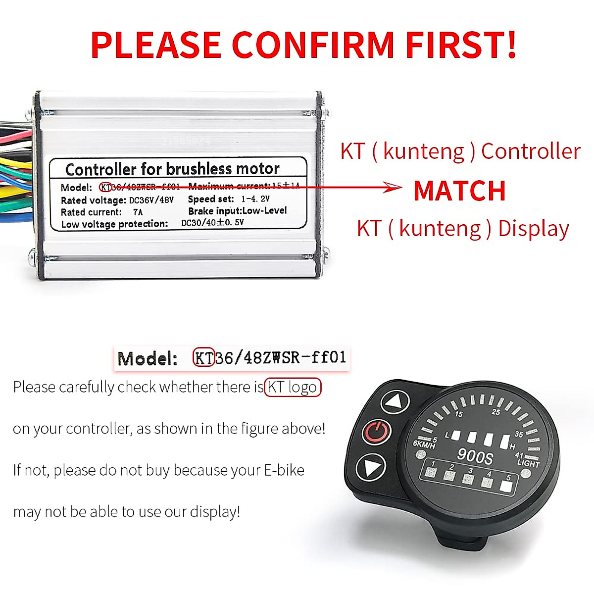 HUDAMZKY Electric Bike Bicycle LED Display KT LED-900S 36V 48V E Bike Display Matches Controller for Ebike Accessories Parts