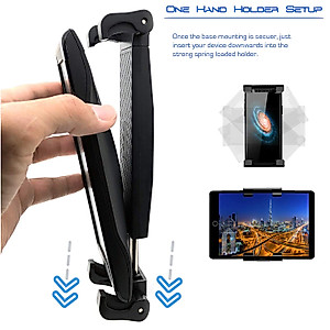 ChargerCity Universal ELD Drill Base Industrial Alloy Heavy Duty Metal Mount Holder for All Tablets and Smartphones Device Pro (All Generations)