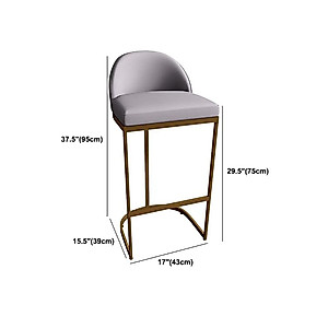 LITFAD Modern Bar Table Set Slate Counter Table with High Stools Home Dining Table with 2 Counter Stools Luxury Kitchen Table Chair - 3 Pieces: White-Gold Table, 2 Stools