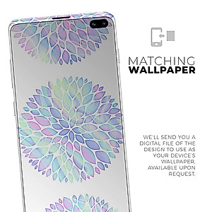 DesignSkinz Iridescent Dahlia v5 Protective Vinyl Decal Wrap Skin Cover Compatible with The Samsung Galaxy S20 (Screen Trim & Back Glass Skin)