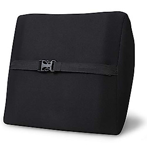Pharmedoc Lumbar Support Pillow for Office Chair and Car Seat, Perfectly Balanced Memory Foam, Versatile Use Lower Back Cushion