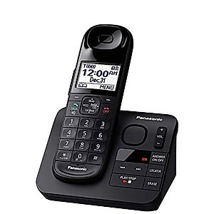 Panasonic KX-TGL430B Dect 6.0 Landline Telephone (1 Handset, Black) (Renewed)
