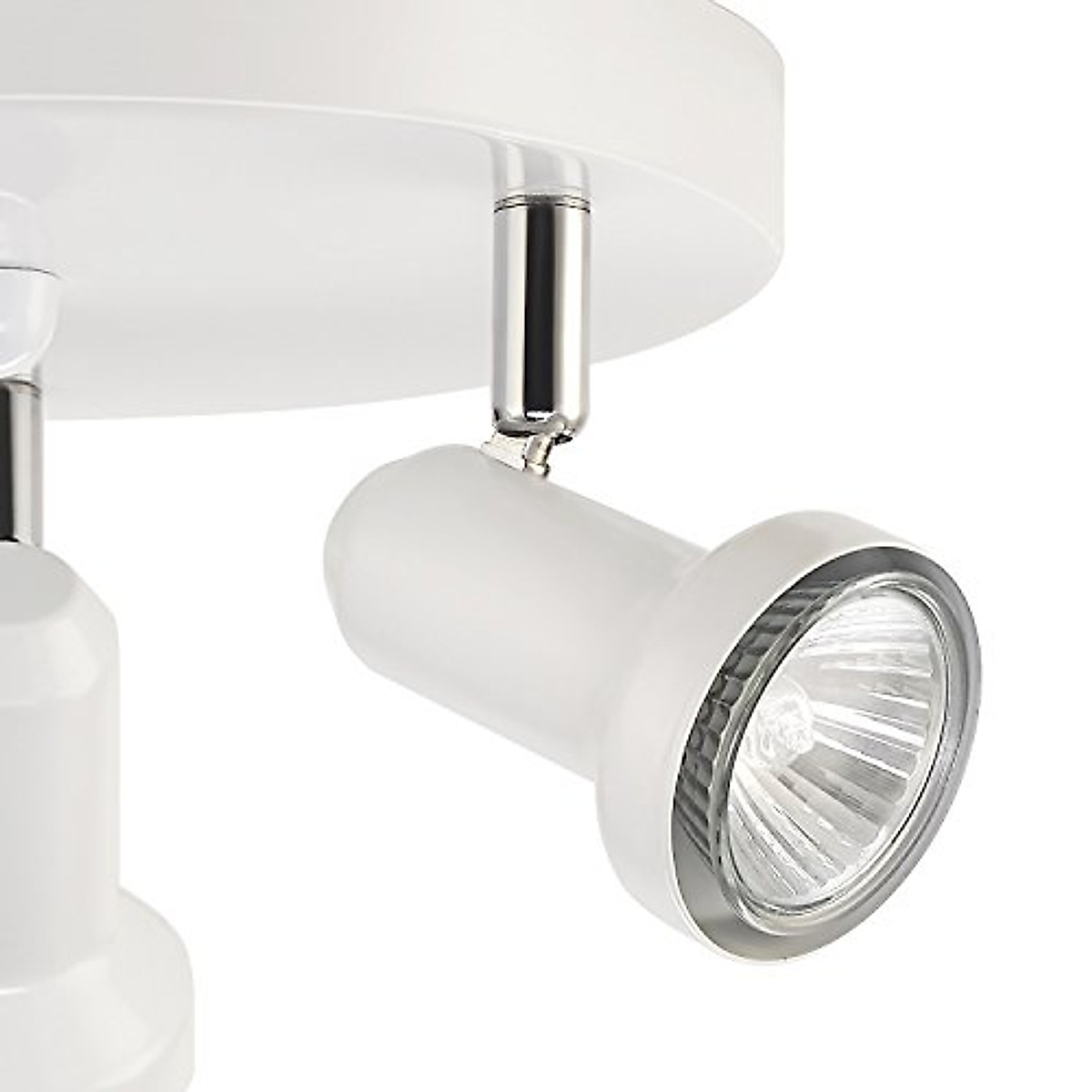 Melo 3-Light Track Lighting Canopy, Glossy White Finish, Bulbs Included,59323