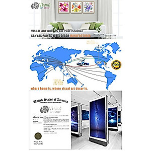 Visual Art Decor Creative Dog Picture for Wall Decor Van Gogh Starry Night Sunflower Sunflower Painting Prints in Dog's Sunglasses Bulldog Dalmatian Golden Retriever Poster for Living Room Pet Club Bedroom Deocration