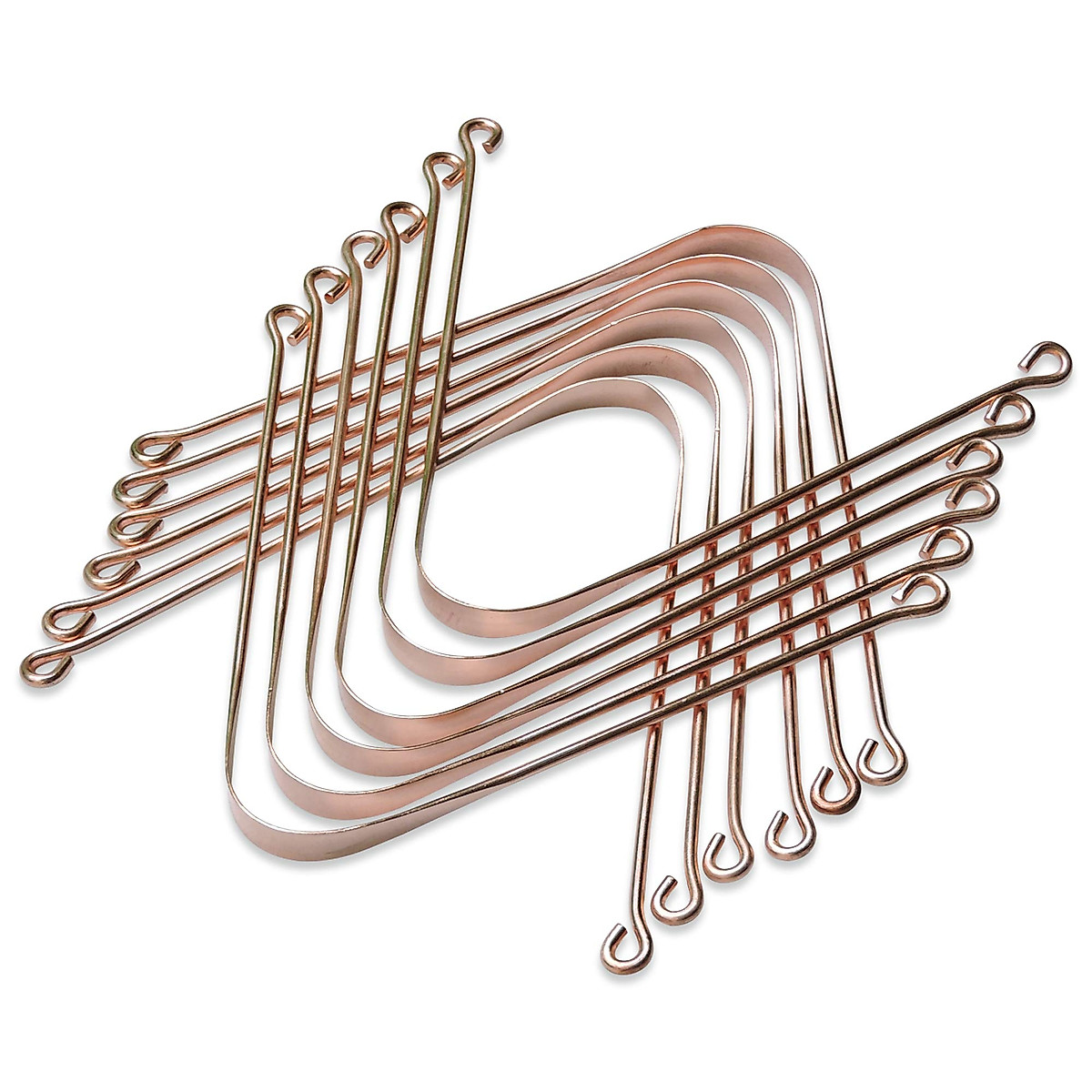 Pure Copper Tongue Cleaner, Set of 12, for Bad Breath Treatment Naturally